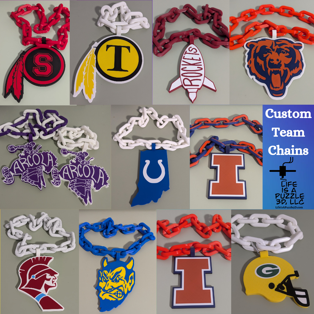Custom Team Chains – Life is a Puzzle 3D, LLC
